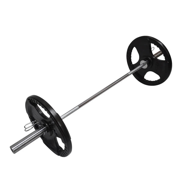 45kgs Package: 15kg Olympic Barbell 2m long + 30kg Olympic Rubber Weig ...
